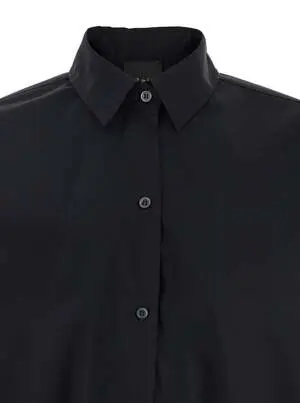 LEPLAIN Shirt With Classic Collar In Cotton Blend Stretch