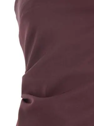 LEPLAIN Bordeaux Bustier Dress In Tech Fabric