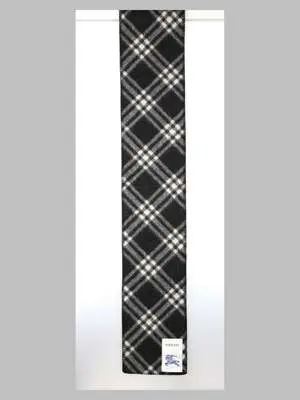 Burberry Sciarpa Con Stampa Check - Black