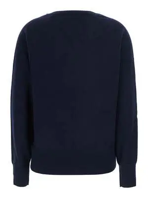 LEPLAIN Blue Sweater With V Neck In Cashmere For