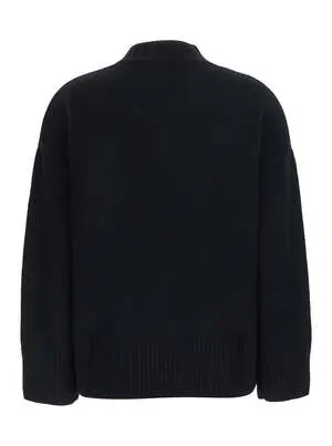 LEPLAIN Sweater With Mock Neck And Dropped Shoulders In Cashmere For