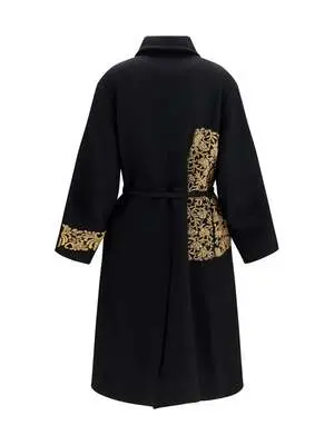 Dries Van Noten Alpaca And Wool Coat With Embroidery