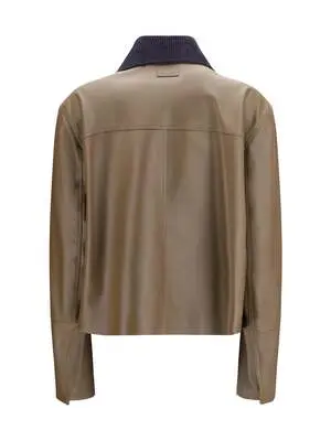 Loewe Cropped Nappa Leather Jacket