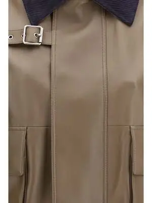 Loewe Cropped Nappa Leather Jacket