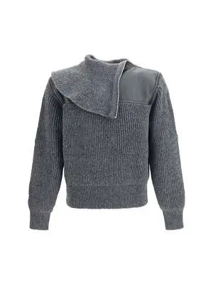 Bottega Veneta Ribbed Wool Sweater - Gray