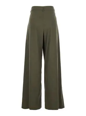LEPLAIN Wide Leg Trousers With Pleats For