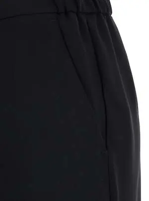 LEPLAIN Pants With Elasticated Waist At The Back And Wide Leg In Tech Fabric For