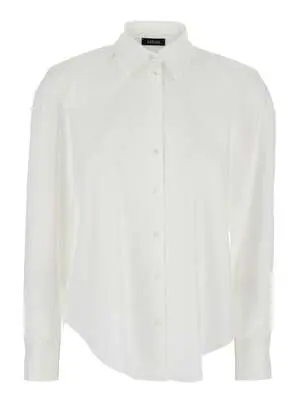 LEPLAIN Shirt With Classic Collar And Button Cuffs In Cotton - White