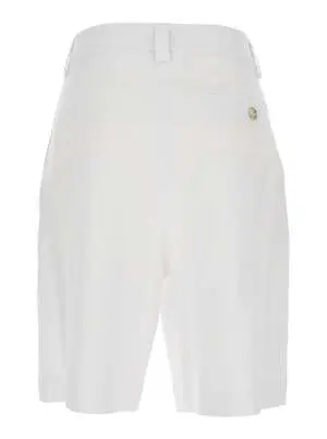 LEPLAIN Bermuda With Front Pleates In Linen For