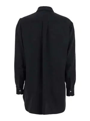 LEPLAIN Classic Collar Tech Fabric Shirt
