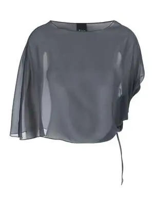 LEPLAIN Grey Stole With Side Knot In Tech Fabric