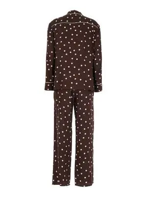 LEPLAIN Suit With Polka Dot Motif In Silk Blend