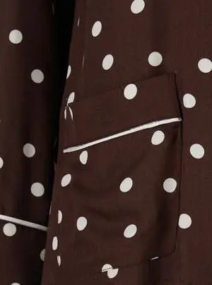 LEPLAIN Suit With Polka Dot Motif In Silk Blend