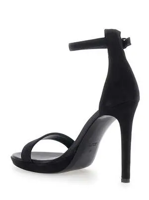LEPLAIN Heeled Sandals Featuring A Platform And High Heel In Fabric For