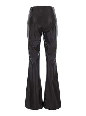 LEPLAIN Pants With Belt Loops And Back Pocket In Ecoleather For
