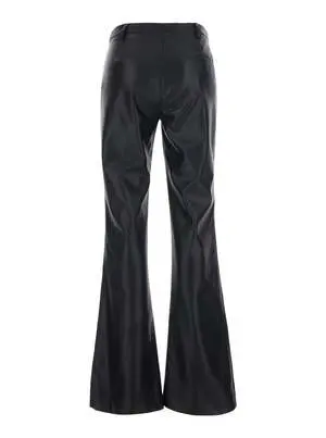LEPLAIN Pants With Belt Loops And Back Pocket In Ecoleather For