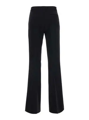 LEPLAIN Black Pants With Flared Leg In Fabric For