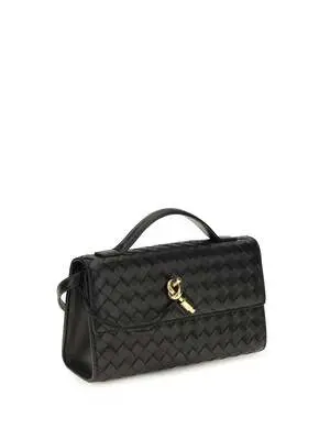 Bottega Veneta Andiamo 25 Top-handle Clutch - Black