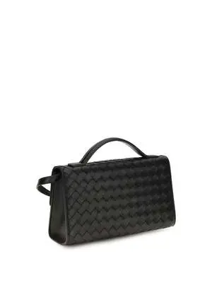 Bottega Veneta Andiamo 25 Top-handle Clutch - Black