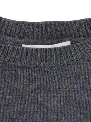 LISA YANG Veira' Sweater With Dropped Shoulders And Ribbed Finishes In Cashmere For - Gray