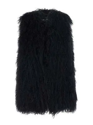 LEPLAIN Fur Vest With Sleeveless Design In Fur For - Black