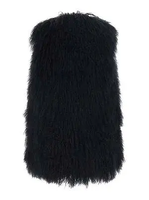 LEPLAIN Fur Vest With Sleeveless Design In Fur For