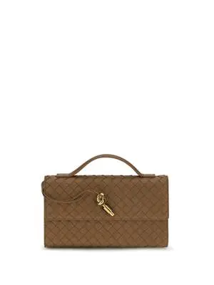 Bottega Veneta Andiamo 25 Top-handle Clutch - Brown