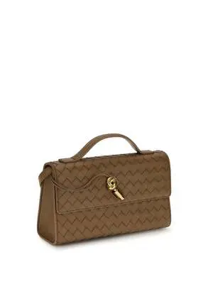 Bottega Veneta Andiamo 25 Top-handle Clutch - Brown
