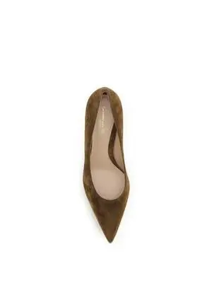 GIANVITO ROSSI Camtexa Suede Pumps - Brown