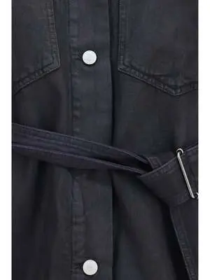 Dries Van Noten Cropped Cotton Jacket With Belt