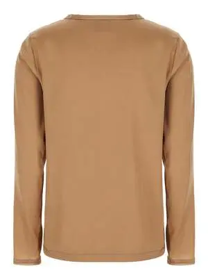LEPLAIN Brown Silk Long Sleeve Blouse