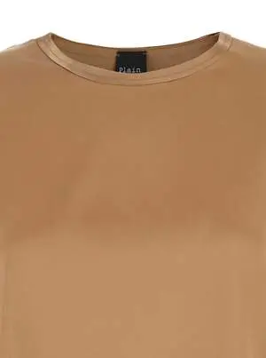 LEPLAIN Brown Silk Long Sleeve Blouse