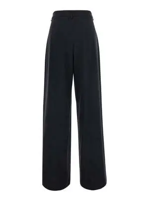 LEPLAIN Pants With Front Pleats In Wool Blend For