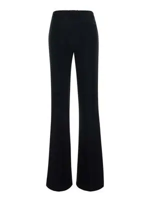 LEPLAIN Black Pants With Flared Leg In Fabric For