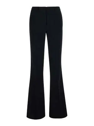LEPLAIN Black Pants With Flared Leg In Fabric For - Multicolor