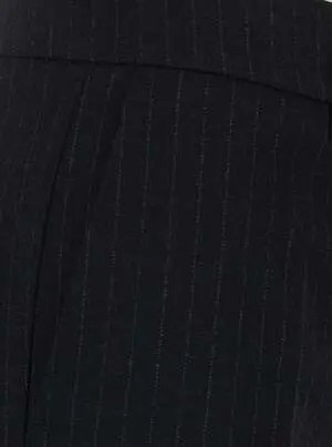 LEPLAIN Flared Pants With All-over Pinstripe Motif In Fabric For