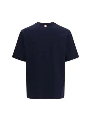 Thom Browne Colorblock T-shirt With 4-bar Detail