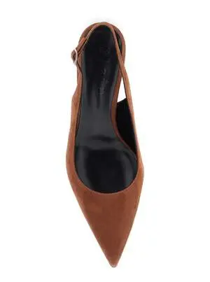 LEPLAIN Luisa' Slingback Pumps With Low Heel In Suede