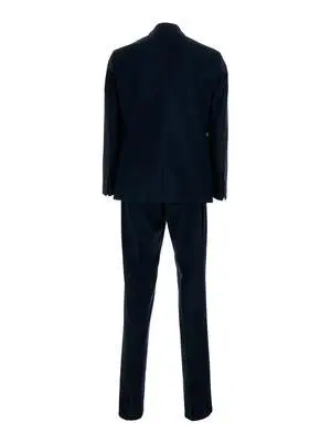 LEPLAIN Double-breasted Suit With Peak Revers Blue