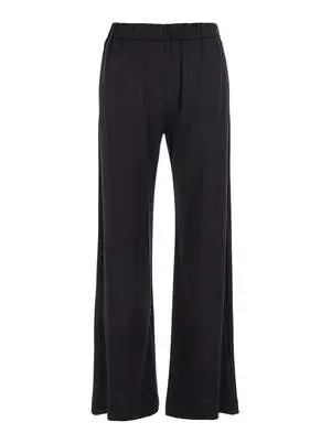 LEPLAIN Black Pants With Elastic Waist And Side Pockets In Fabric - Multicolor