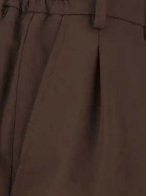 LEPLAIN Pants With Front Pleats And Belt Loops In Fabric For