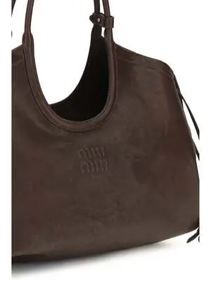 Miu Miu Ivy Nappa Shopping Bag
