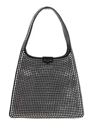 Alaïa Black Shoulder Bag With All-over Studs And Front Magnetic Closure In Leather For - Multicolor