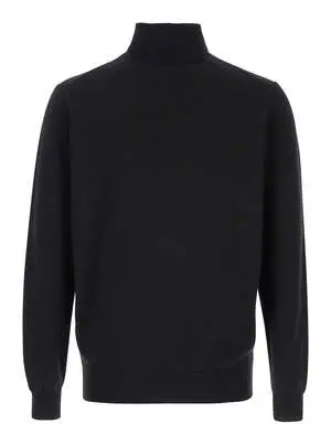 LEPLAIN Turtleneck Sweater With Long Sleeves In Merino Wool And Silk For