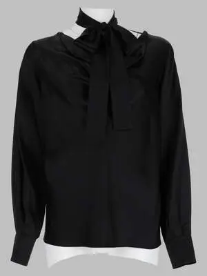 Max Mara Blusa In Raso Di Seta - Cream