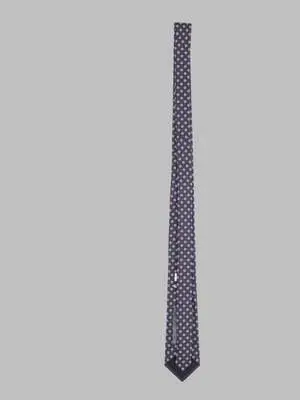 Saint Laurent Cravatta In Jacquard Di Seta