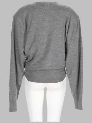 Magda Butrym Maglia Leggera Con Nodo - Gray