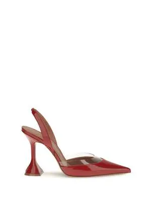 Amina Muaddi Lara Slingback Pumps - Red