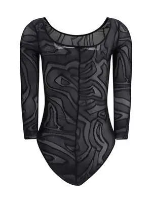 Emilio Pucci Jacquard Velvet Bodysuit