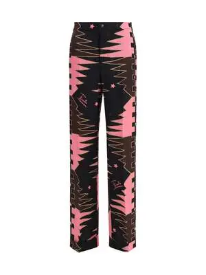 Emilio Pucci Crêpe De Chine Pants - Multicolor